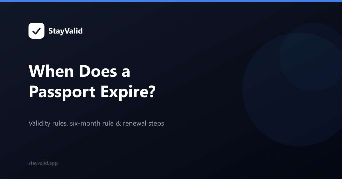 When Does a Passport Expire? (2026 Guide)
